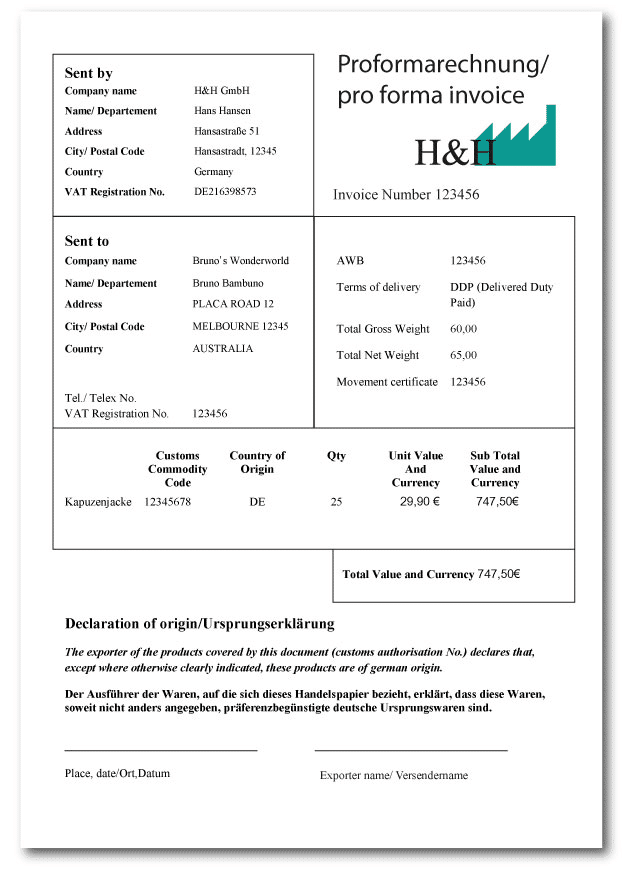 Proformarechnung einfach erklärt • Alles was du wissen musst!